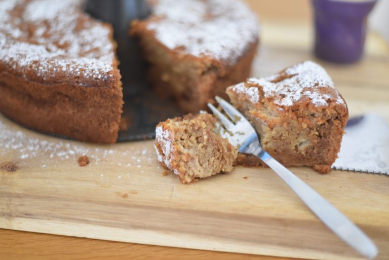 Olive oil and Apple cake - rich and moist apple cake